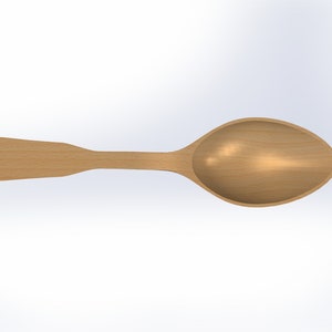 Wooden Spoon Template, Wood Carving Template, File for 3D Print and CNC ...