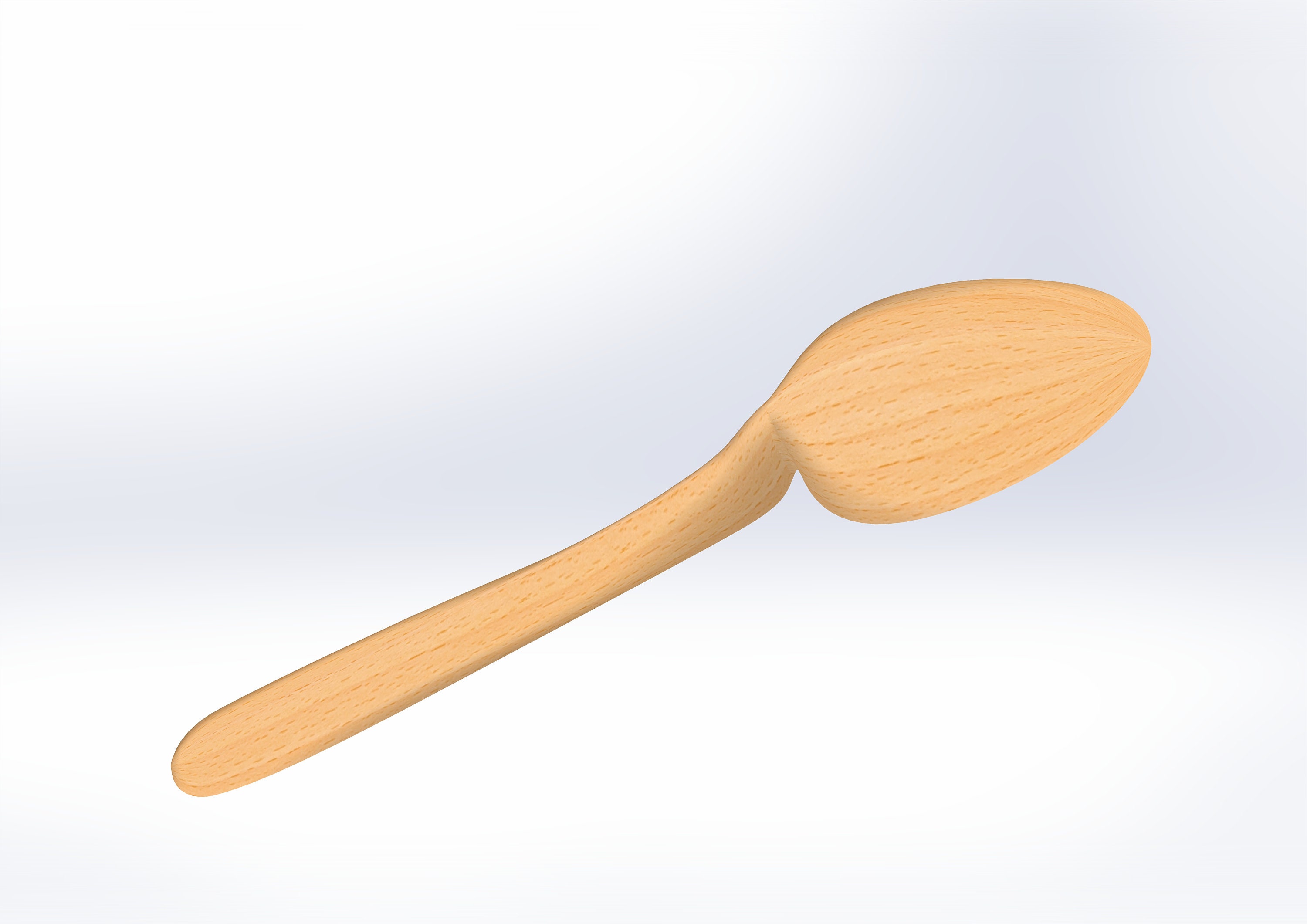 Wooden Spoon Template, Wood Carving Template, File for 3D Print and CNC ...