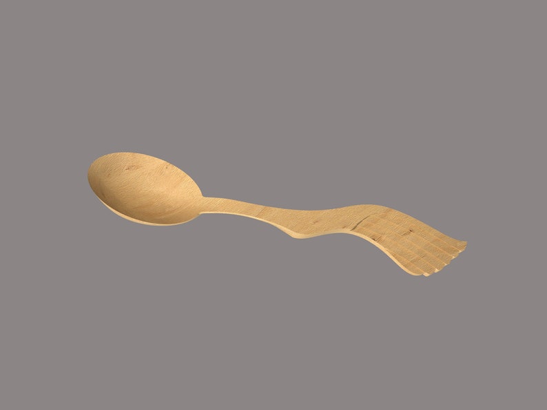 Wooden Spoon Template, Wood Carving Template, File for 3D Print and CNC ...