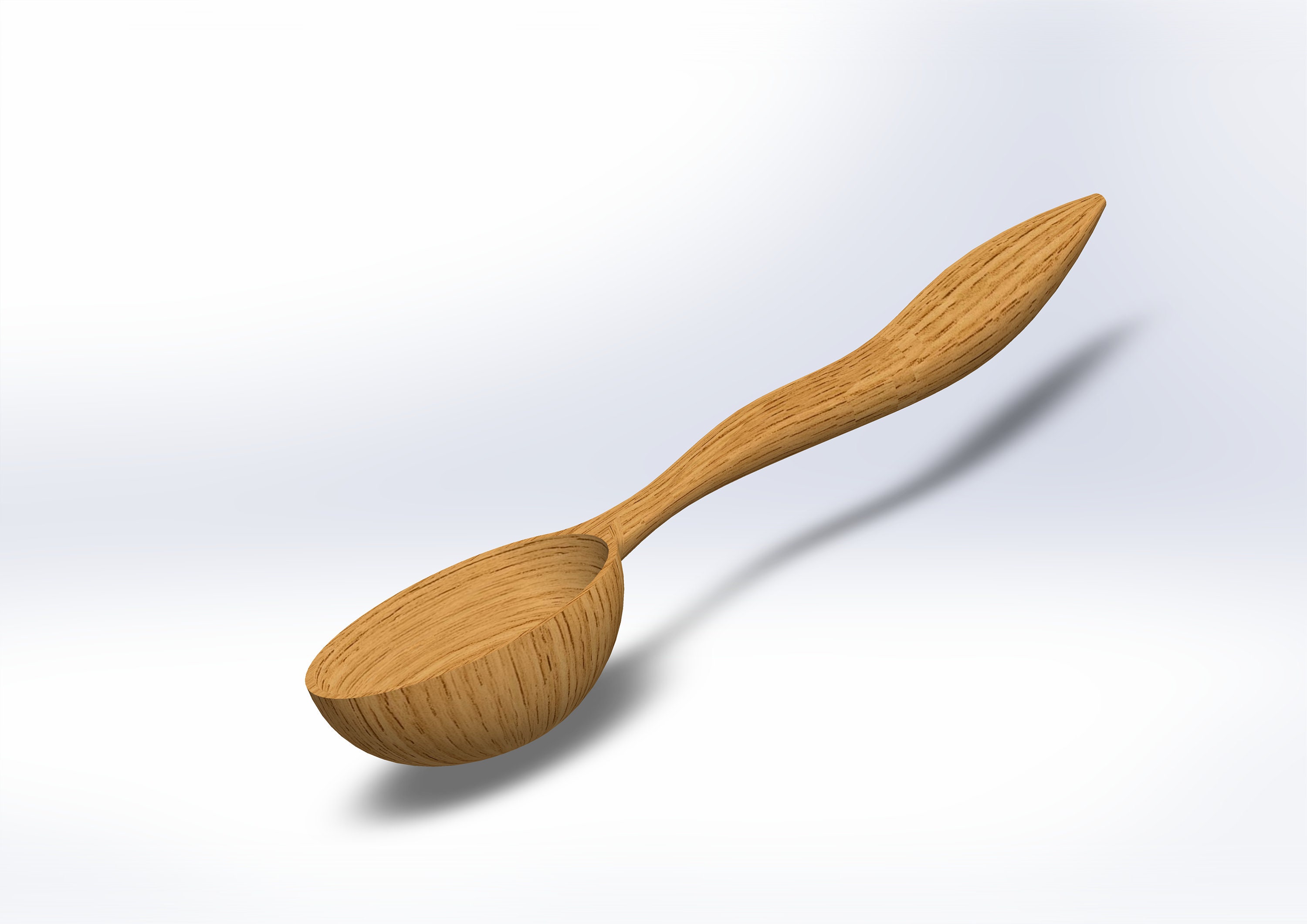 Wooden Spoon Template, Wood Carving Template, File for 3D Print and CNC ...