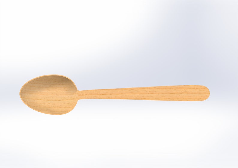 Wooden Spoon Template, Wood Carving Template, File for 3D Print and CNC ...