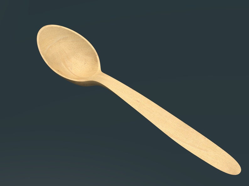 Wooden Spoon Template, Wood Carving Template, File for 3D Print and CNC ...
