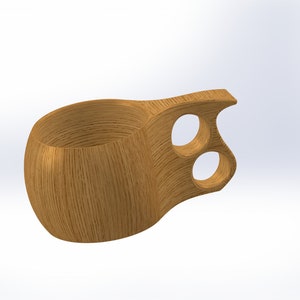Kuksa Template, Guksi Template, Wooden Cup Drawing, File for 3D Print ...
