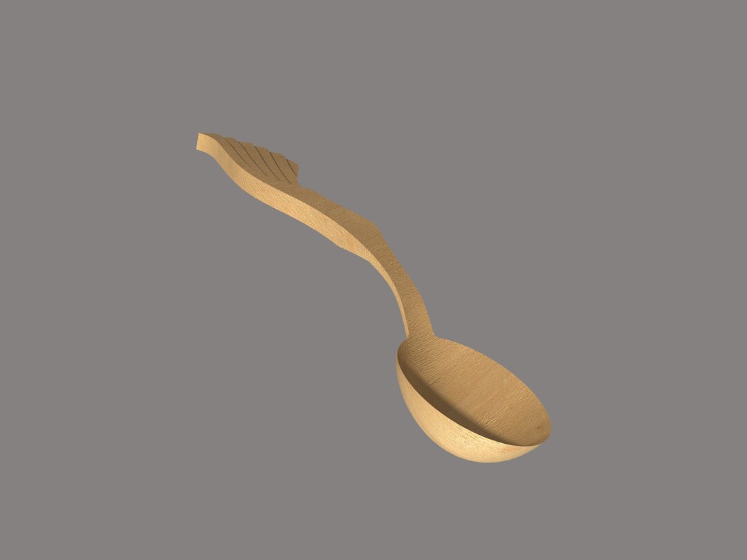 Wooden Spoon Template, Wood Carving Template, File for 3D Print and CNC ...