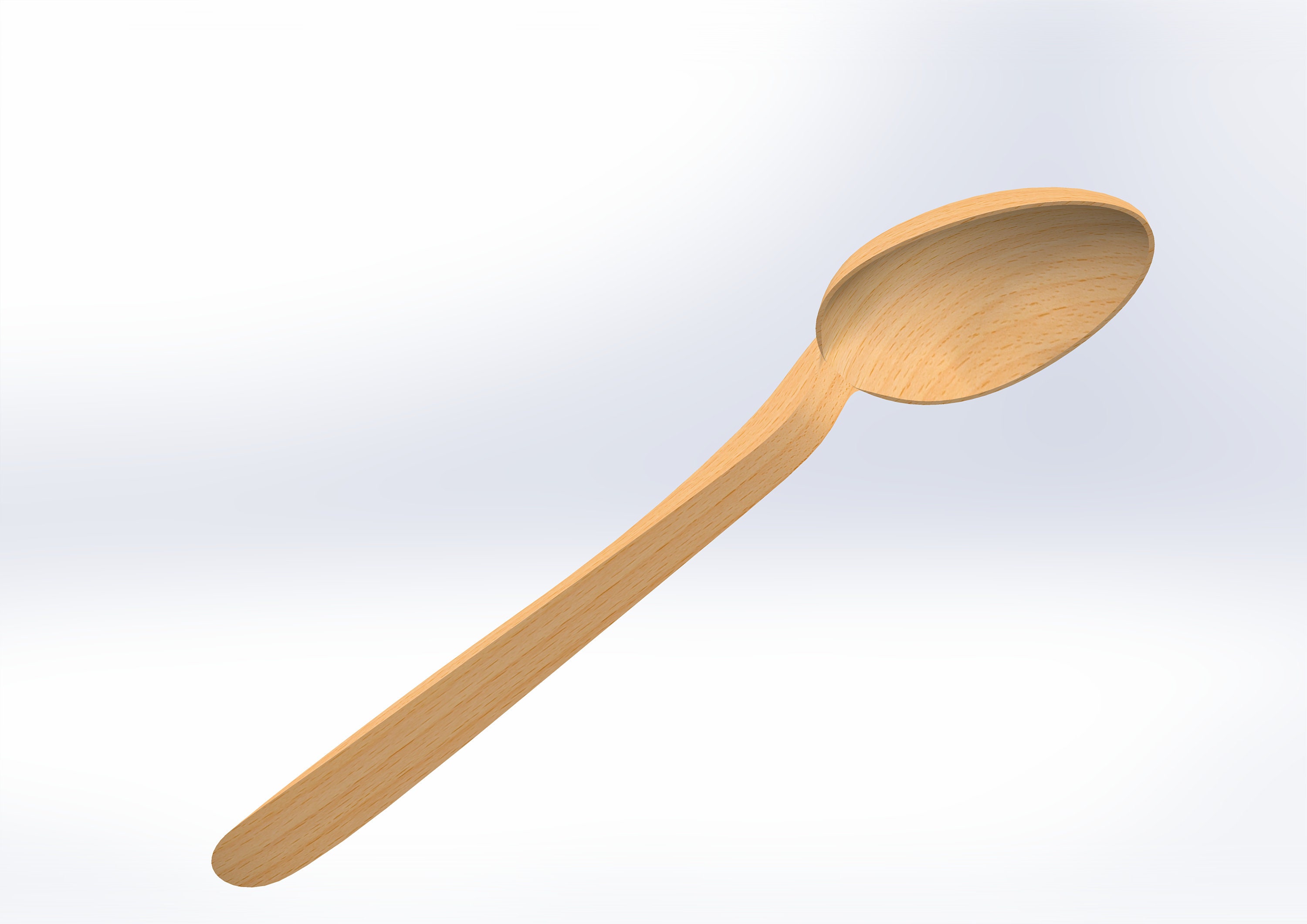 Wooden Spoon Template, Wood Carving Template, File for 3D Print and CNC ...