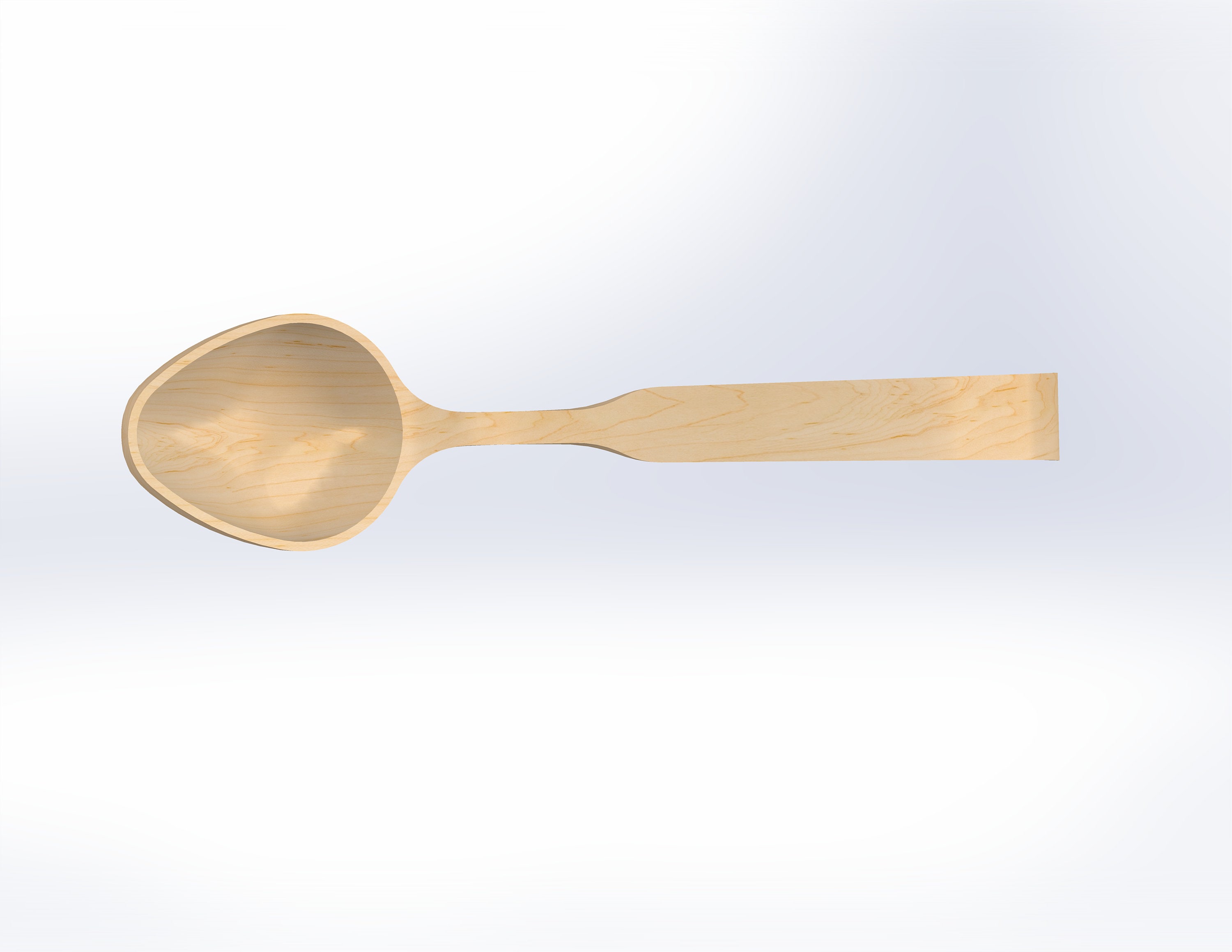 Wooden Spoon Template: 3D Print & CNC Carving (digital File) - Etsy