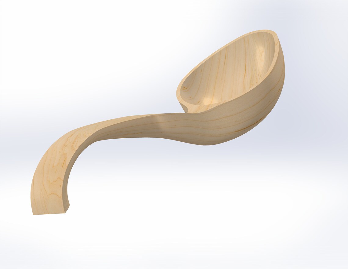 Wooden Spoon Template, Wood Carving Template, File for 3D Print and CNC ...
