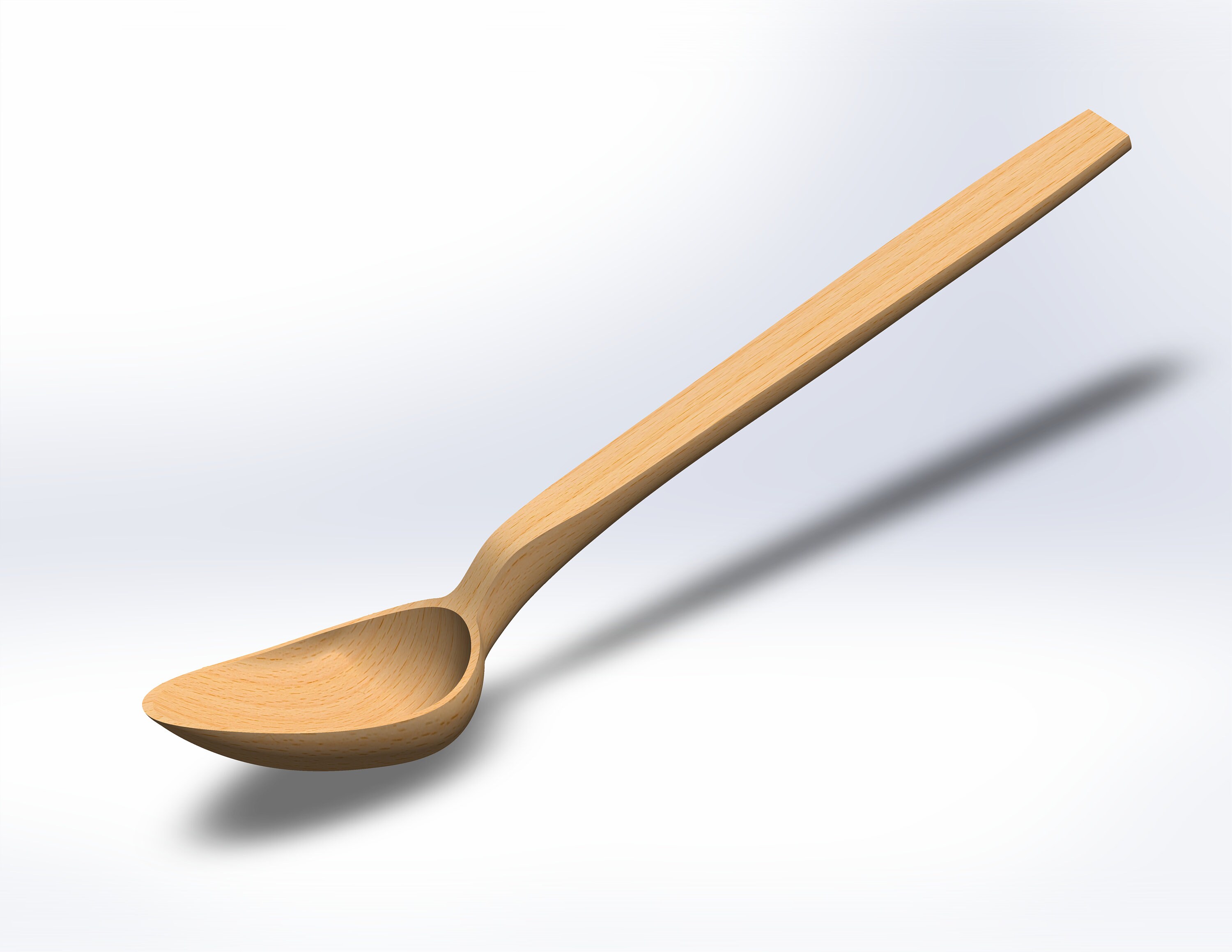 Wooden Spoon Template, Wood Carving Template, File for 3D Print and CNC ...