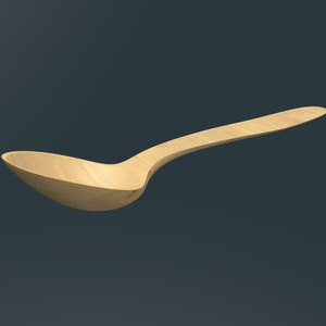 Wooden Spoon Template: 3D Print & CNC Files (digital Download) - Etsy