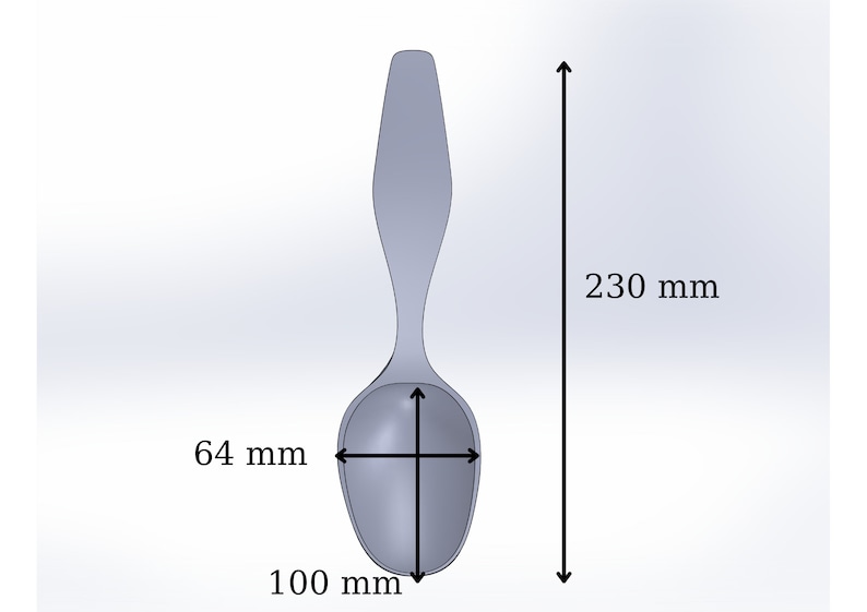 Wooden Spoon Template, Wood Carving Template, File for 3D Print and CNC ...