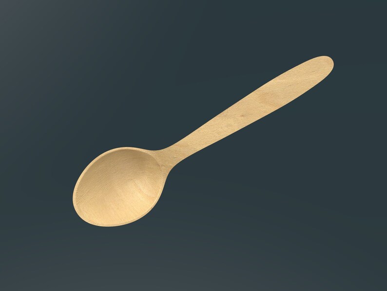 Wooden Spoon Template, Wood Carving Template, File for 3D Print and CNC ...