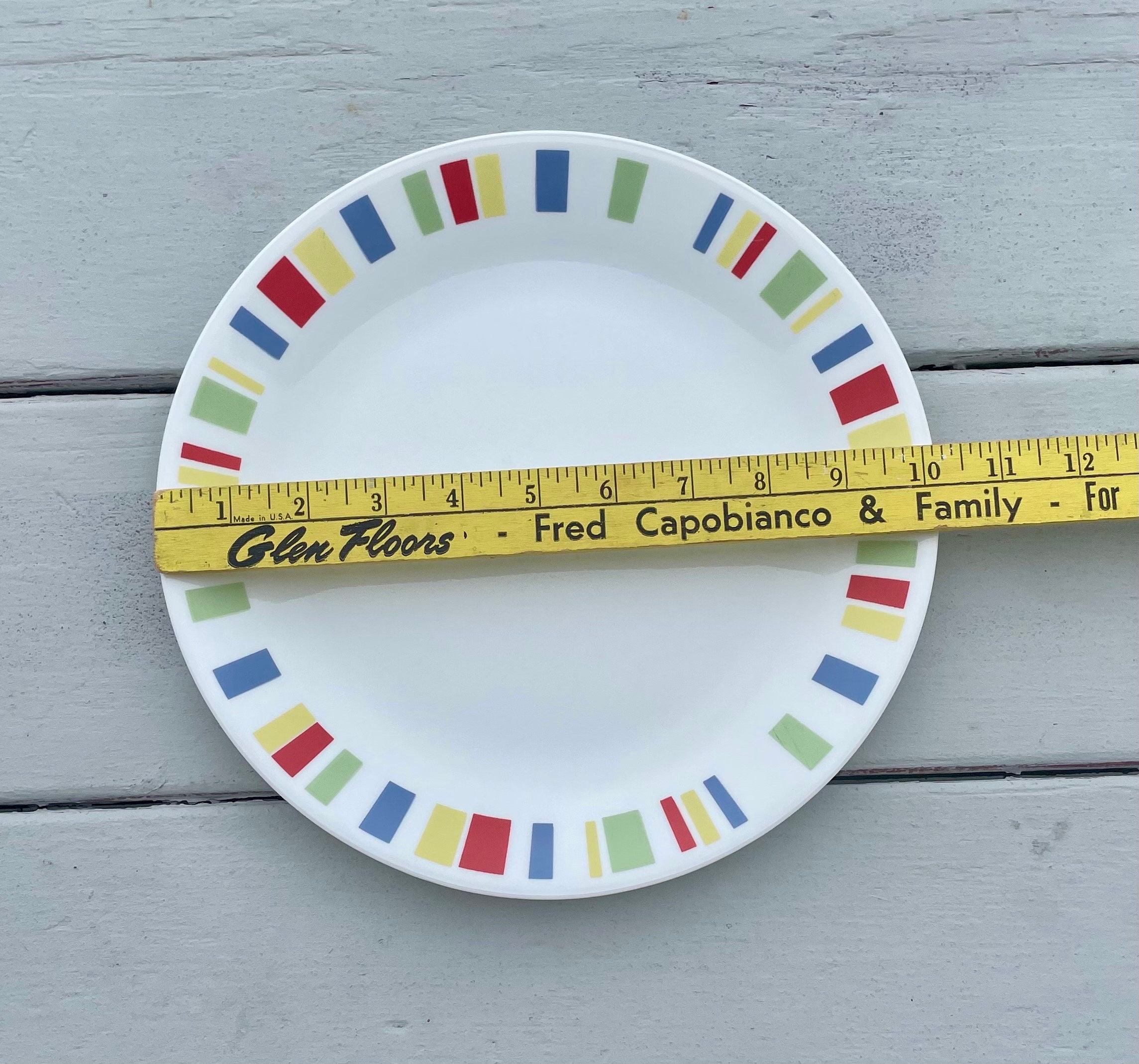 Vintage Corelle Memphis Pattern Dinner Plates and Salad Plates Each ...