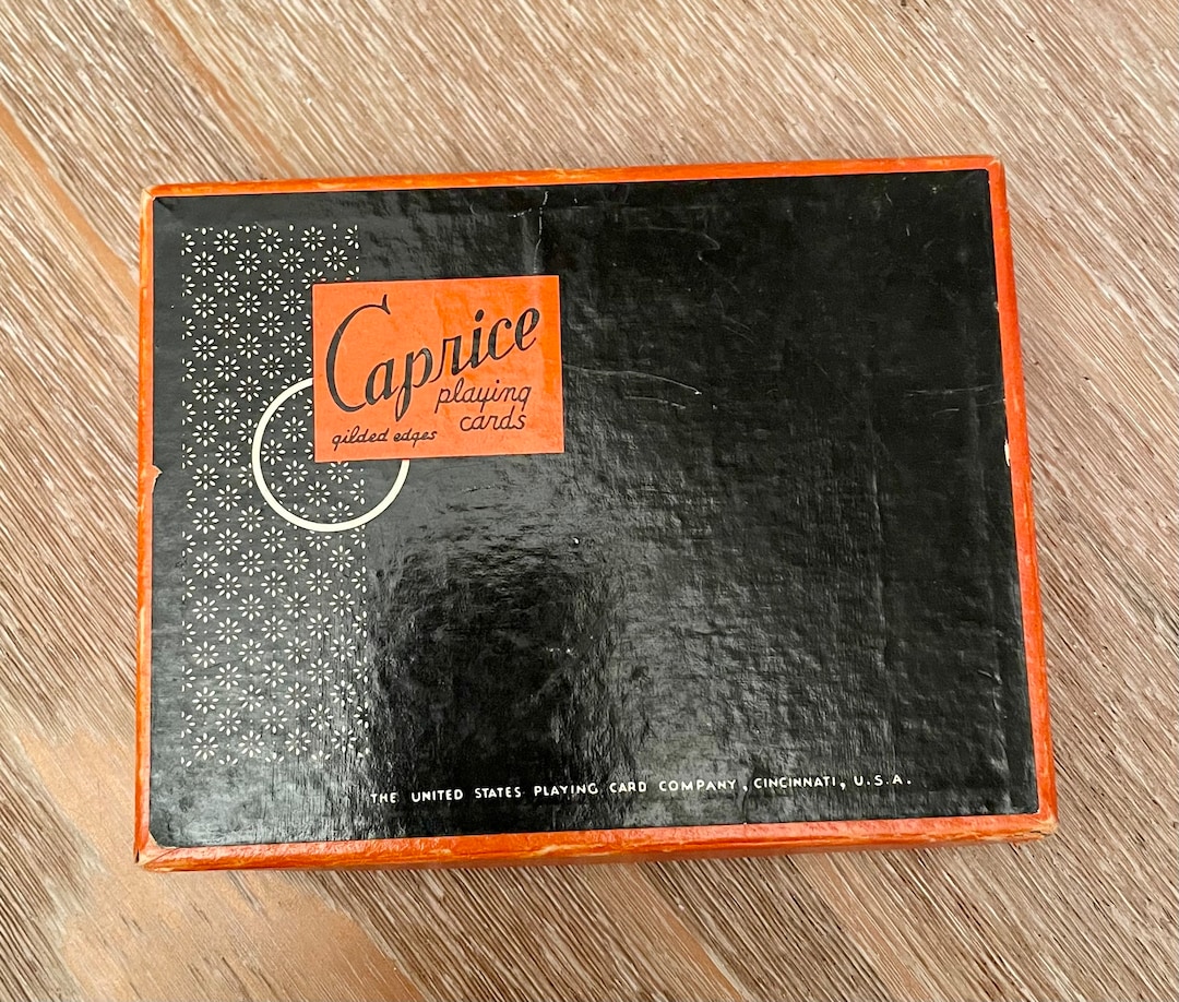 Vintage Double Deck Set of Caprice Playing Cards/midcentury Playing Cards - Etsy