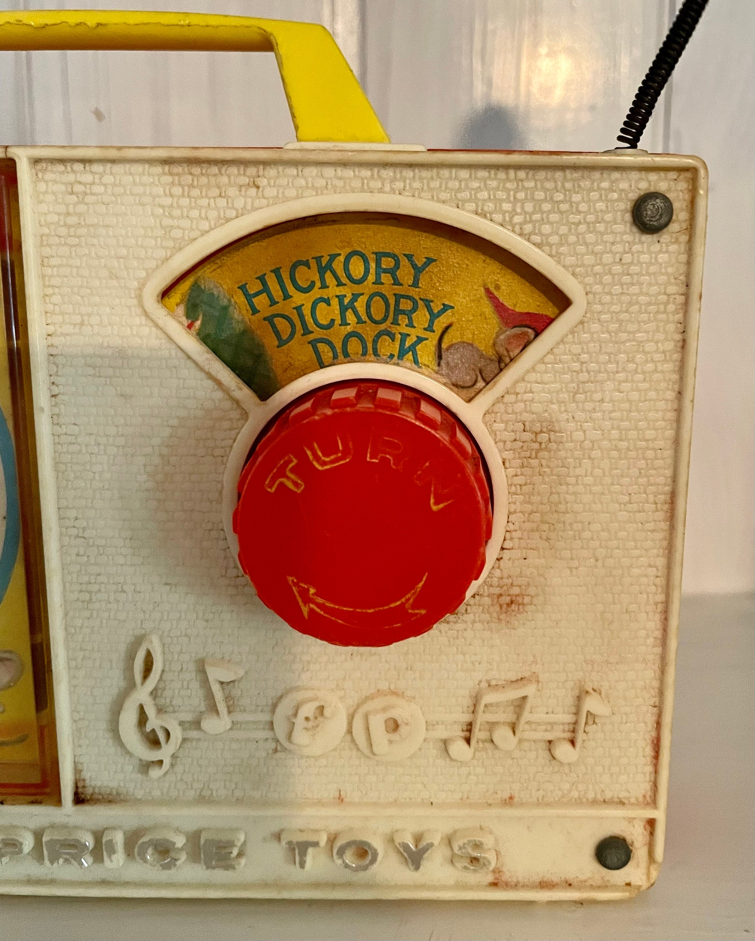 Vintage 1971 Fisher Price Hickory Dickory Dock Clock Radio/1970s Fisher ...