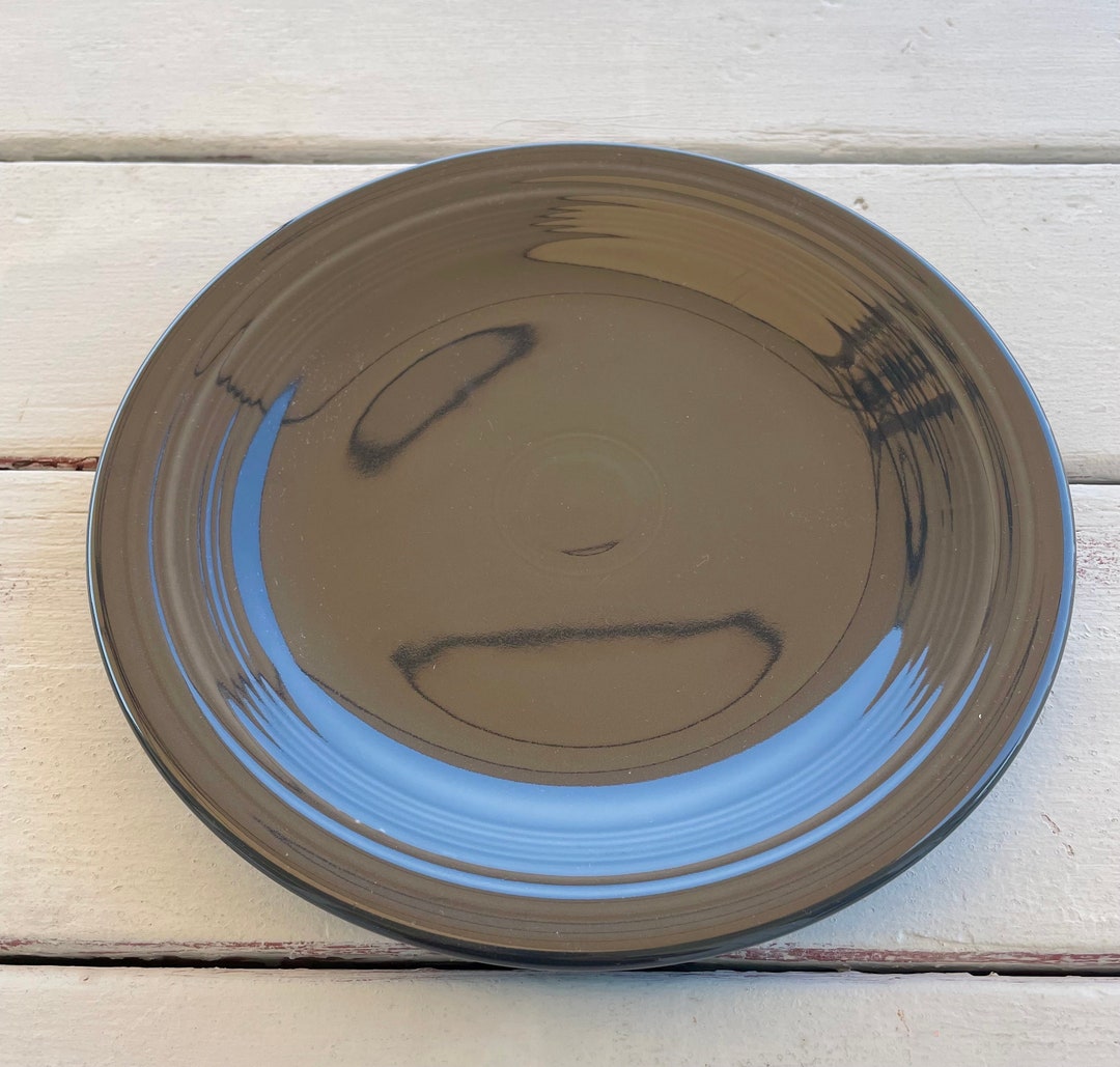 Charcoal/black Colored Fiestaware Dinner Plates/ Fiestaware Large ...