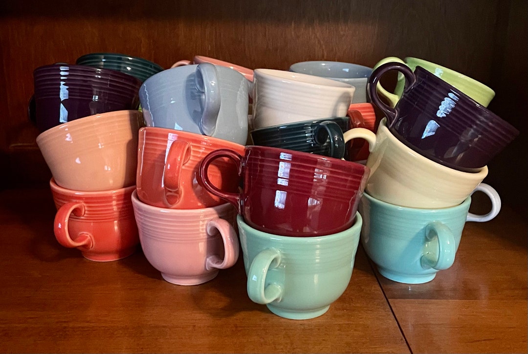 Vintage Fiesta/vintage P86 - 2001 Fiesta Tea Cups in Variety of Colors ...