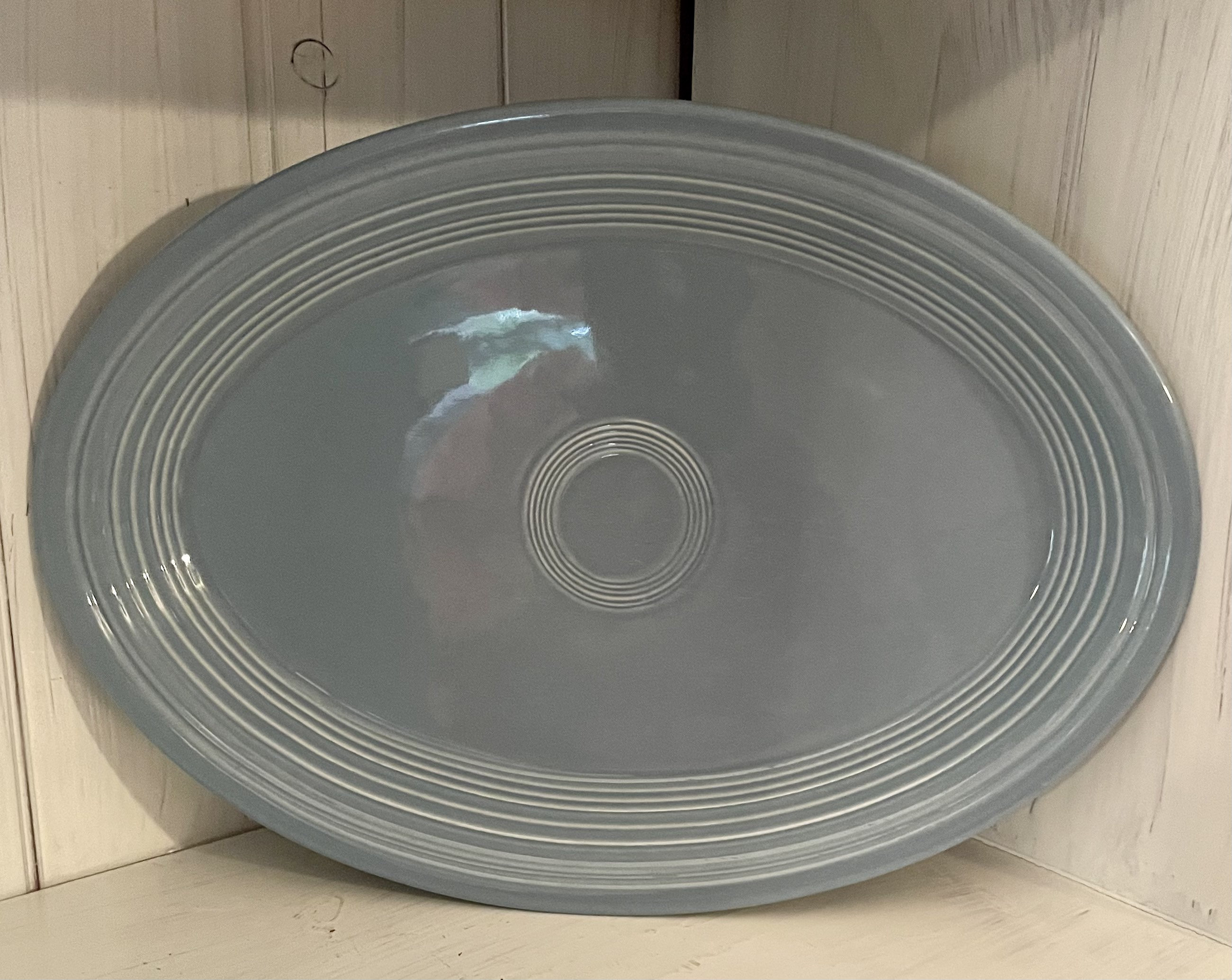 Vintage Fiestaware Large Oval Platter/periwinkle Fiesta Oval - Etsy