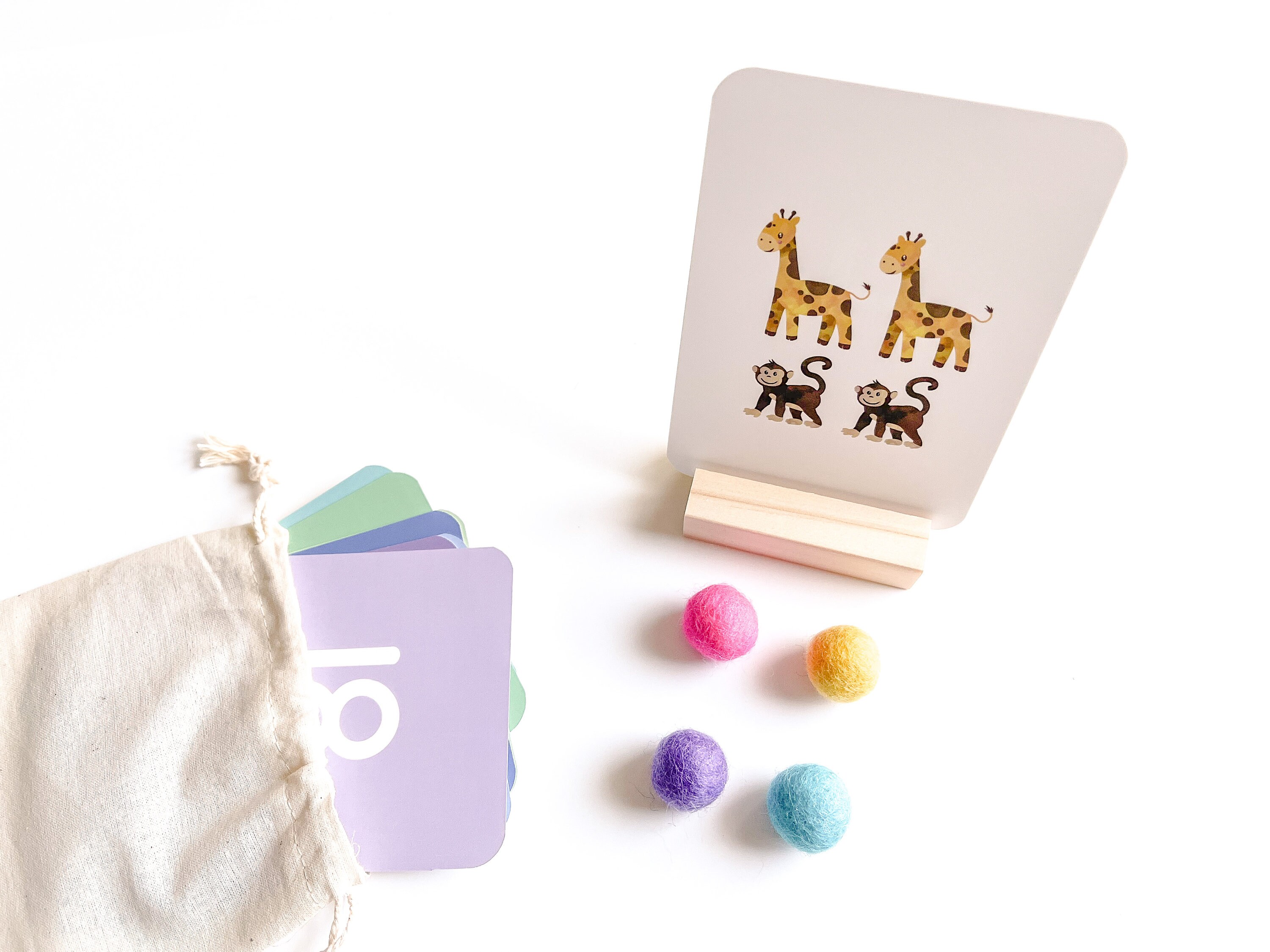 Noah's Ark Skip Counting by 2s Flash Card Set, Educational Flash Cards ...
