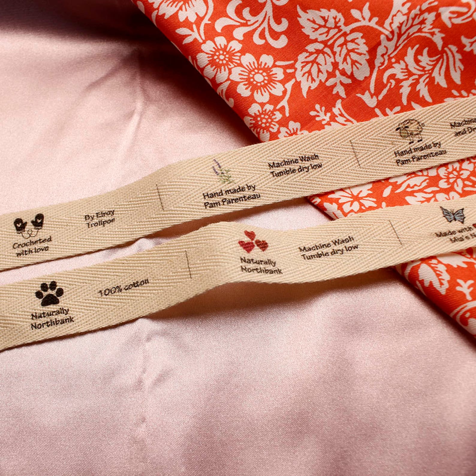 20x70mm,cotton Twill Webbing,flat or Folded Labels,tags for Knitted ...