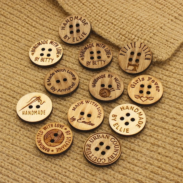 Crochet Custom Name Buttons - Etsy