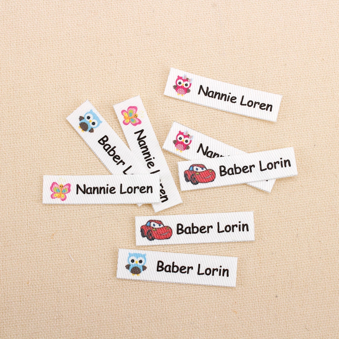 160pcs Custom Ironing Labels, Cartoon Labels, Children's Clothing ...