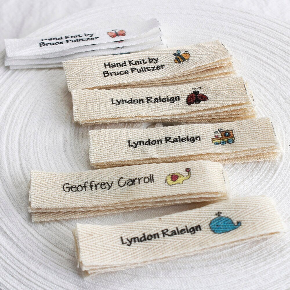 15x70mm,cotton Twill Webbing,flat or Folded Labels,printed Sew-in ...