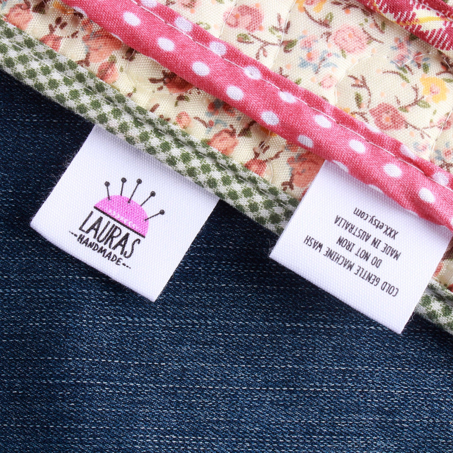 30x80 Mm Cotton With Logo or Text Sewing Accessori Label,tags for ...