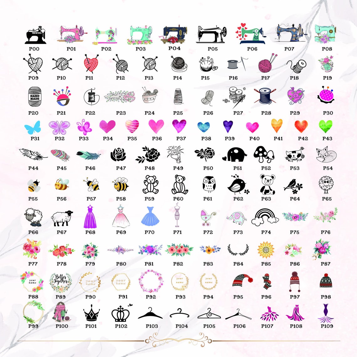 20x50mm Iron on Labelscotton With Logo or Text Sewing - Etsy