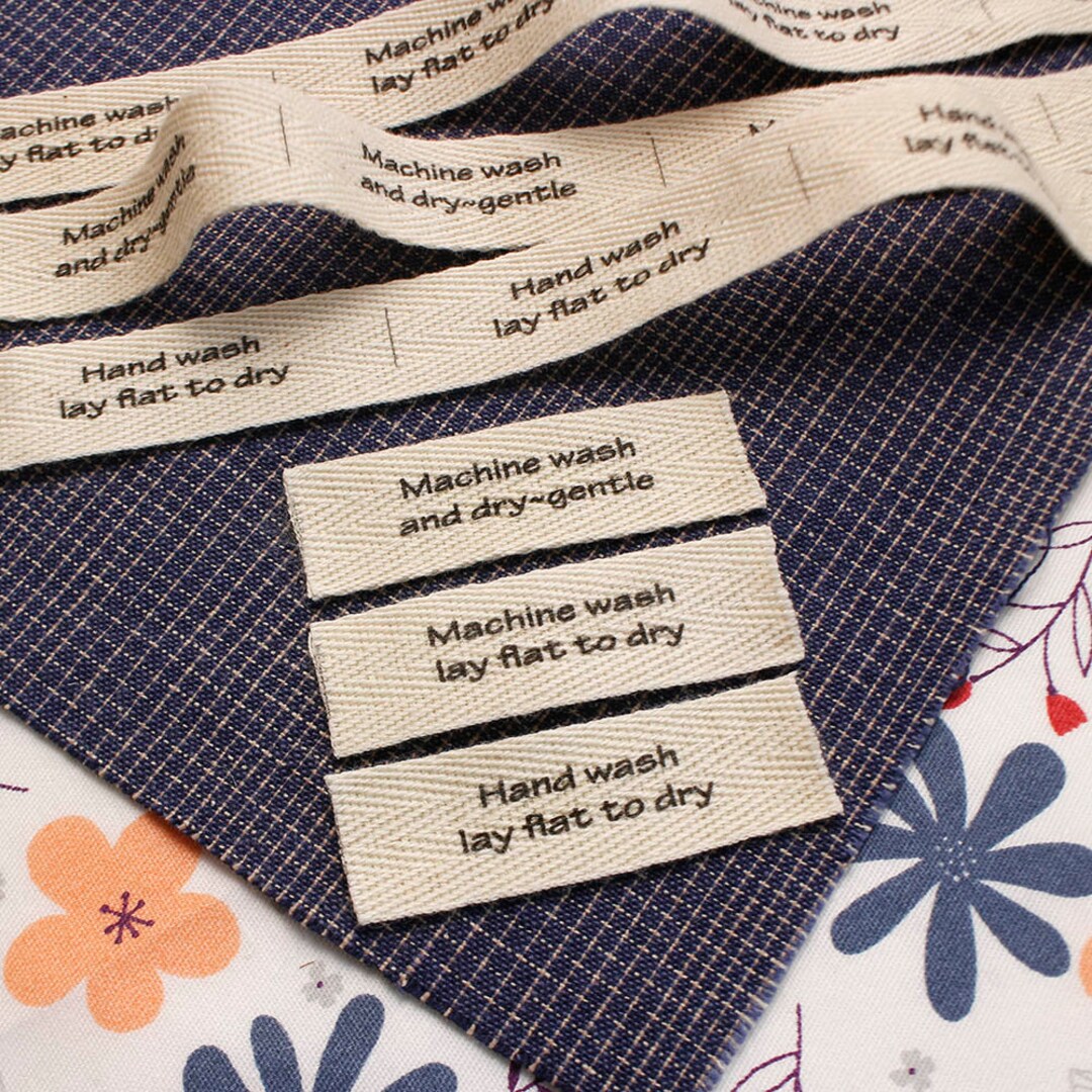 15x50mm,cotton Twill Webbing,flat or Folded Labels,printed Sew-in ...
