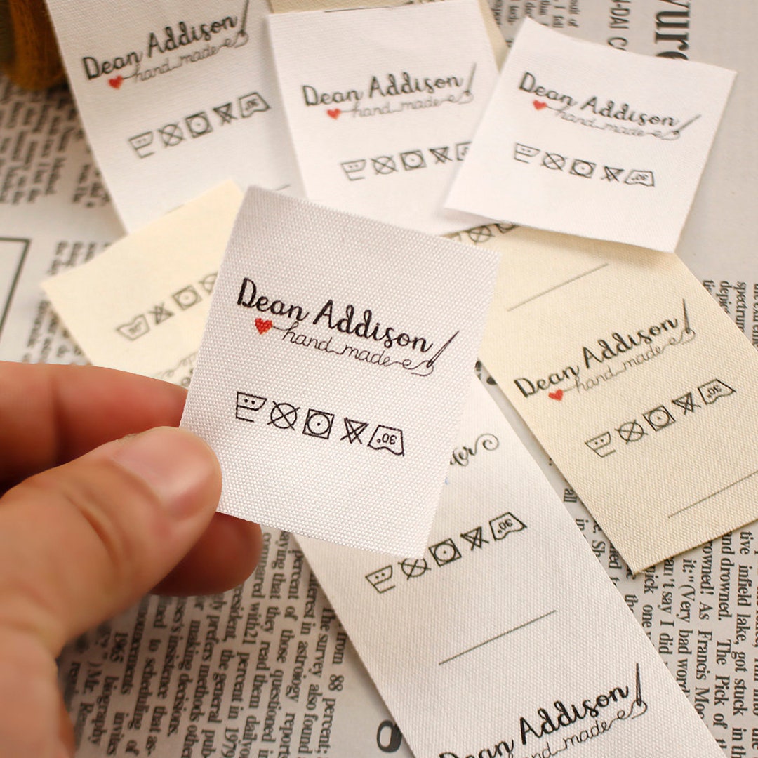 40*50mm Cotton With Logo or Text Sewing Accessori Label,custom Clothing ...