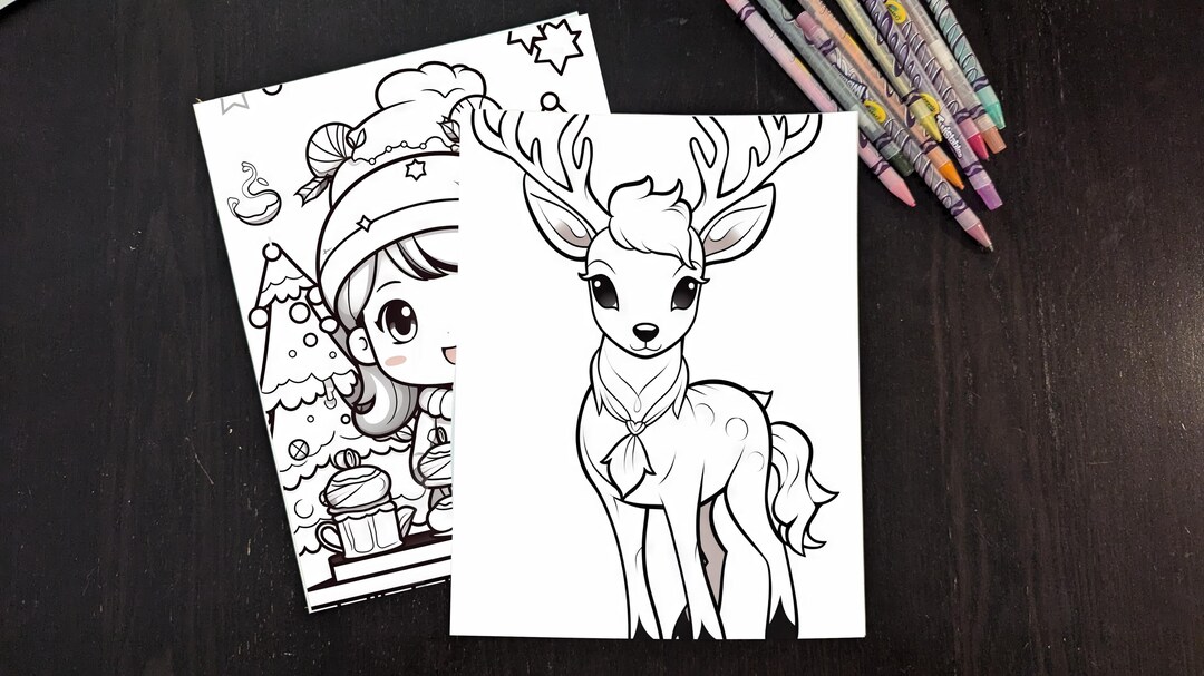 2 Christmas Coloring Pages, Christmas Printable, Christmas Games ...