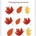 Printable Thankful Tree Leaves (DIGITAL DOWNLOAD), Fall Kids Classroom ...