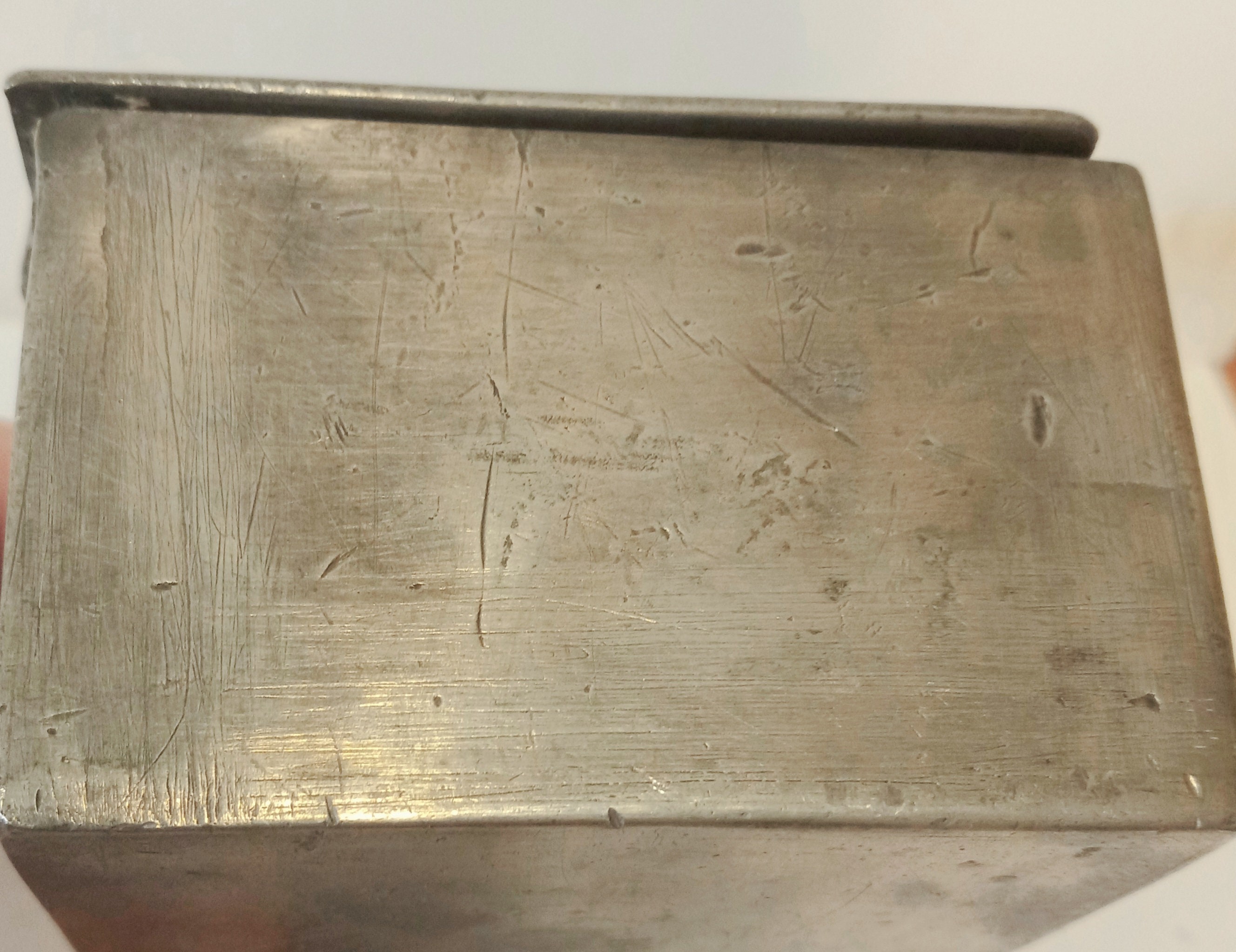 Vintage Pewter Rectangular Box With Hinged Lid 4 3/4", Late 1700s - Etsy