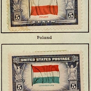 Commemorative Postage Stamp Set Of1 13 WWII Overrun Countries - Etsy