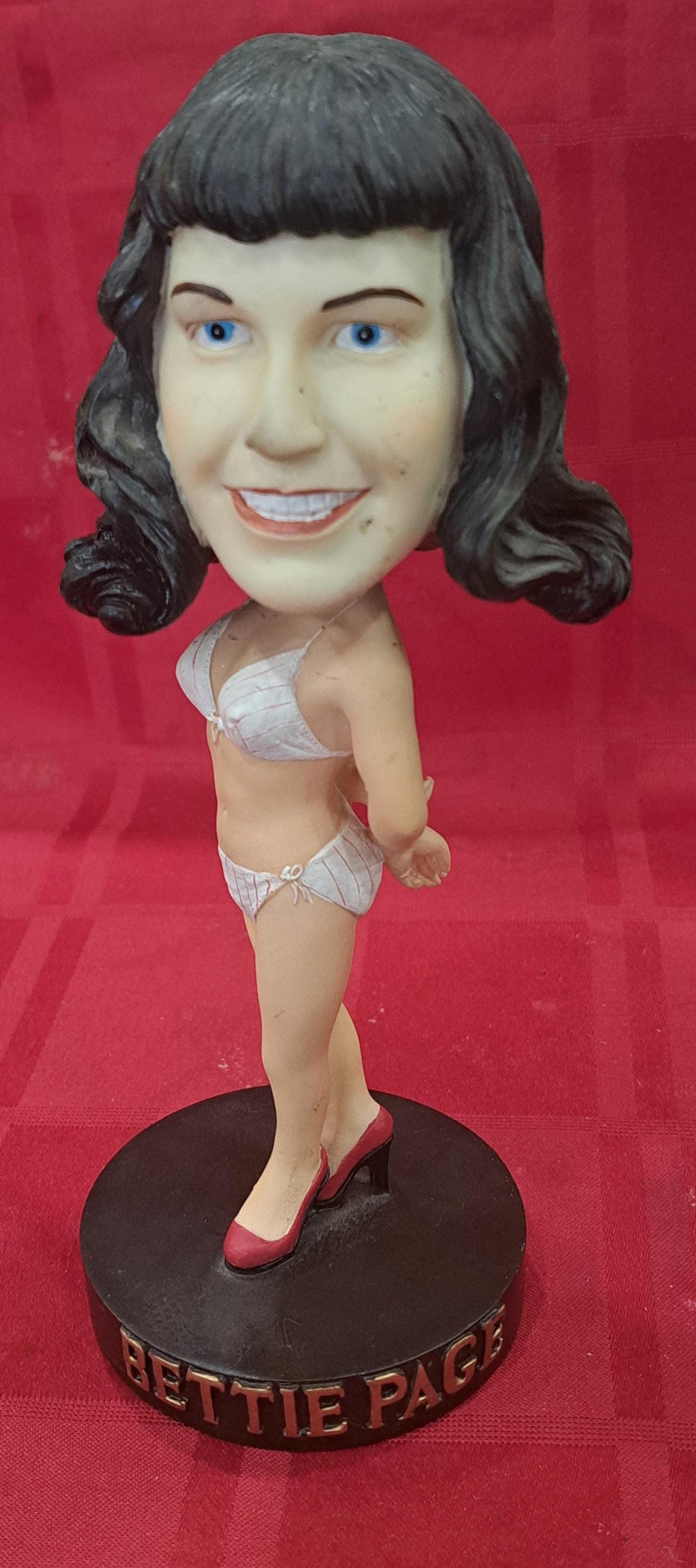 Vintage Bettie Page "head Knocker" Bobblehead Figurine 7.5" - Etsy