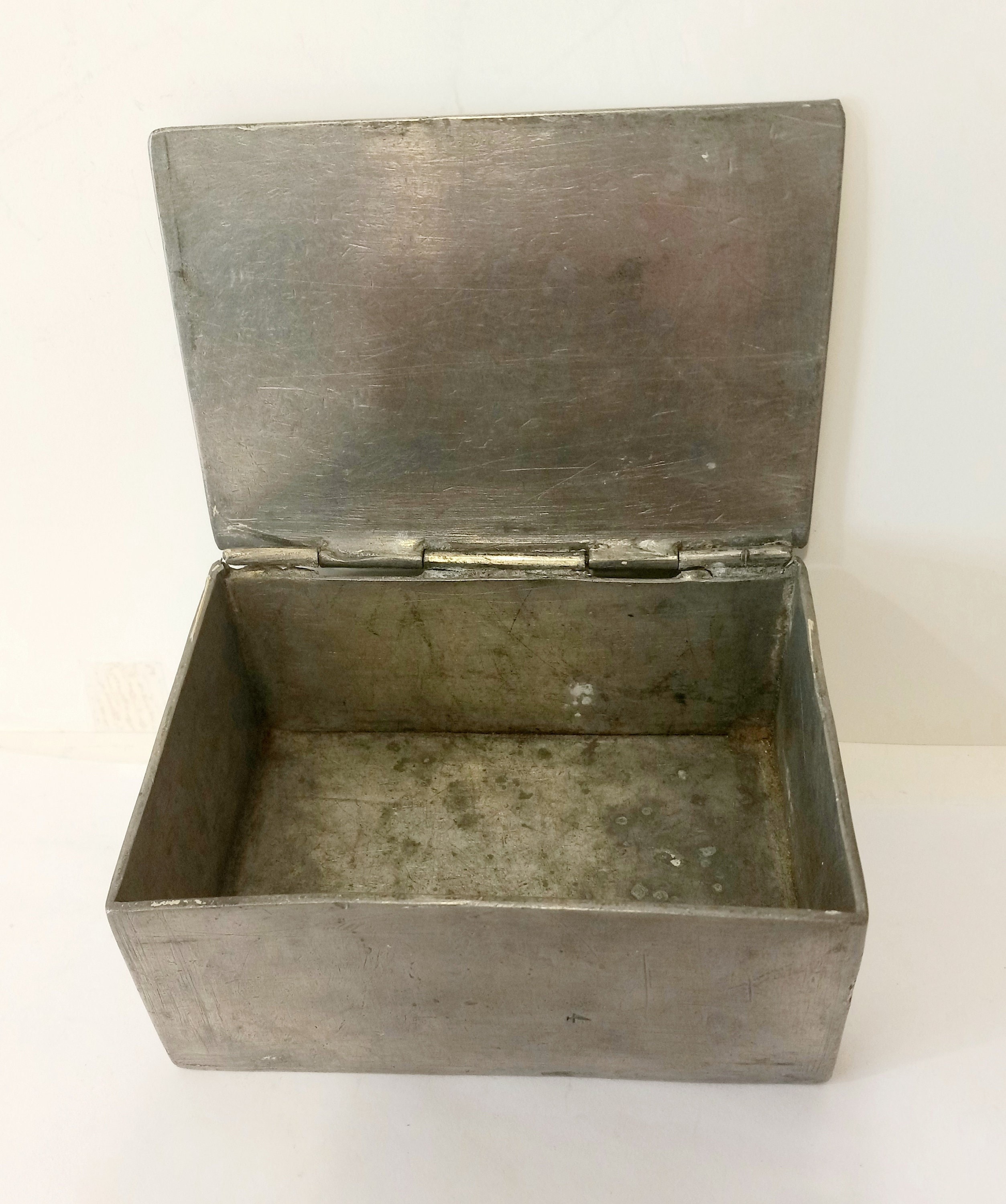 Vintage Pewter Rectangular Box With Hinged Lid 4 3/4", Late 1700s - Etsy