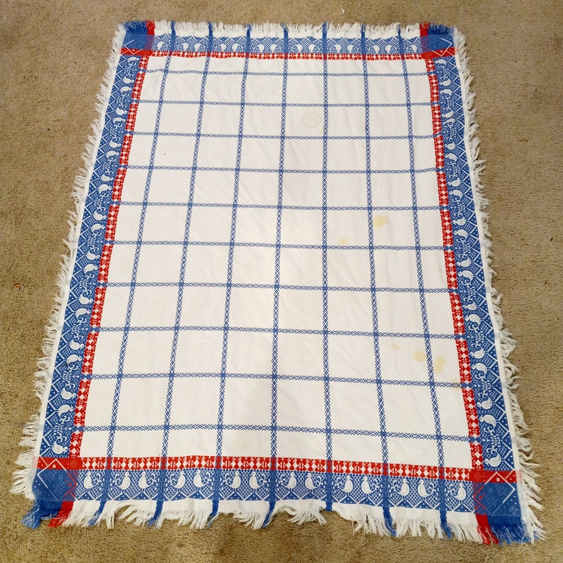 Vintage 1900s Guatemalan Woven Tablecloth 48"x60" - Etsy
