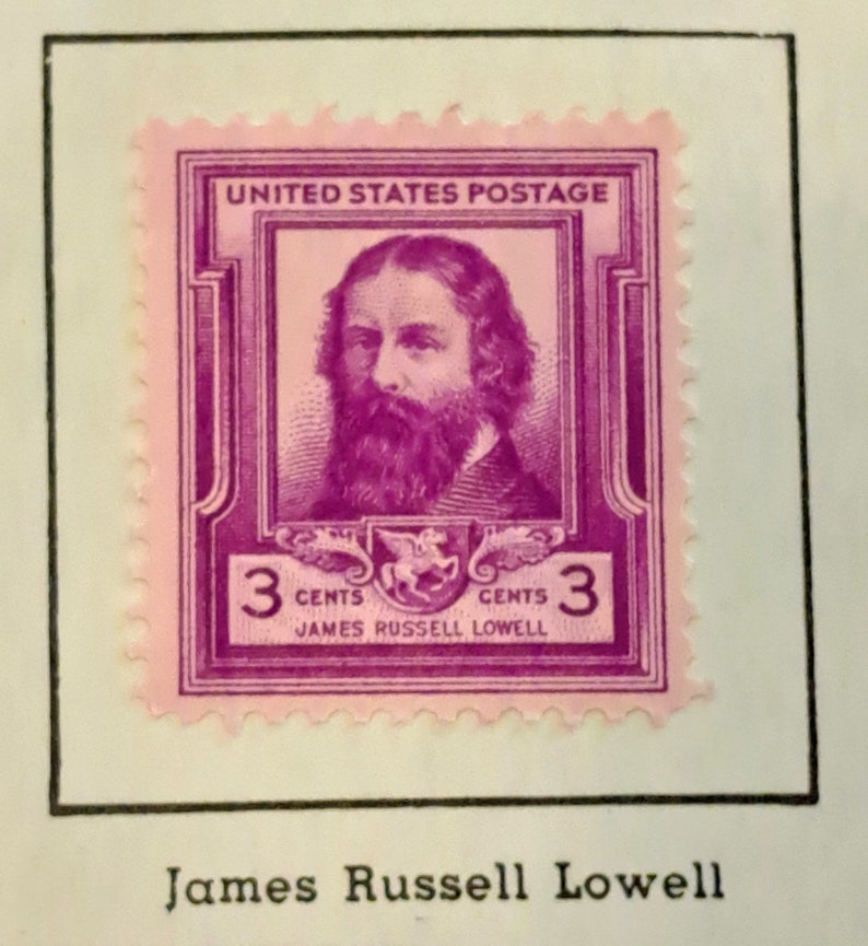 1940 Great Americans Postage Stamp Series Authors & Poets - Etsy