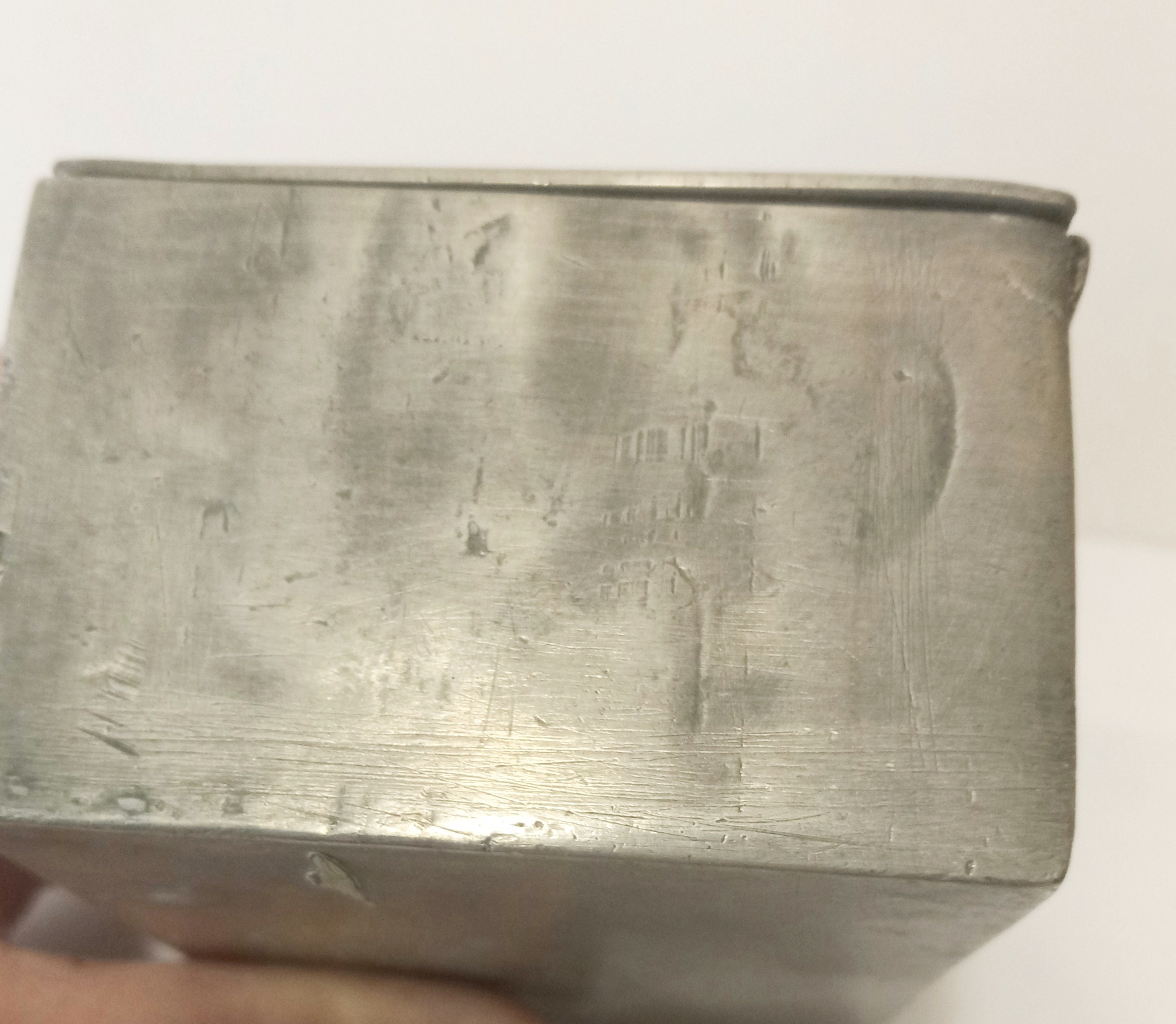 Vintage Pewter Rectangular Box With Hinged Lid 4 3/4", Late 1700s - Etsy