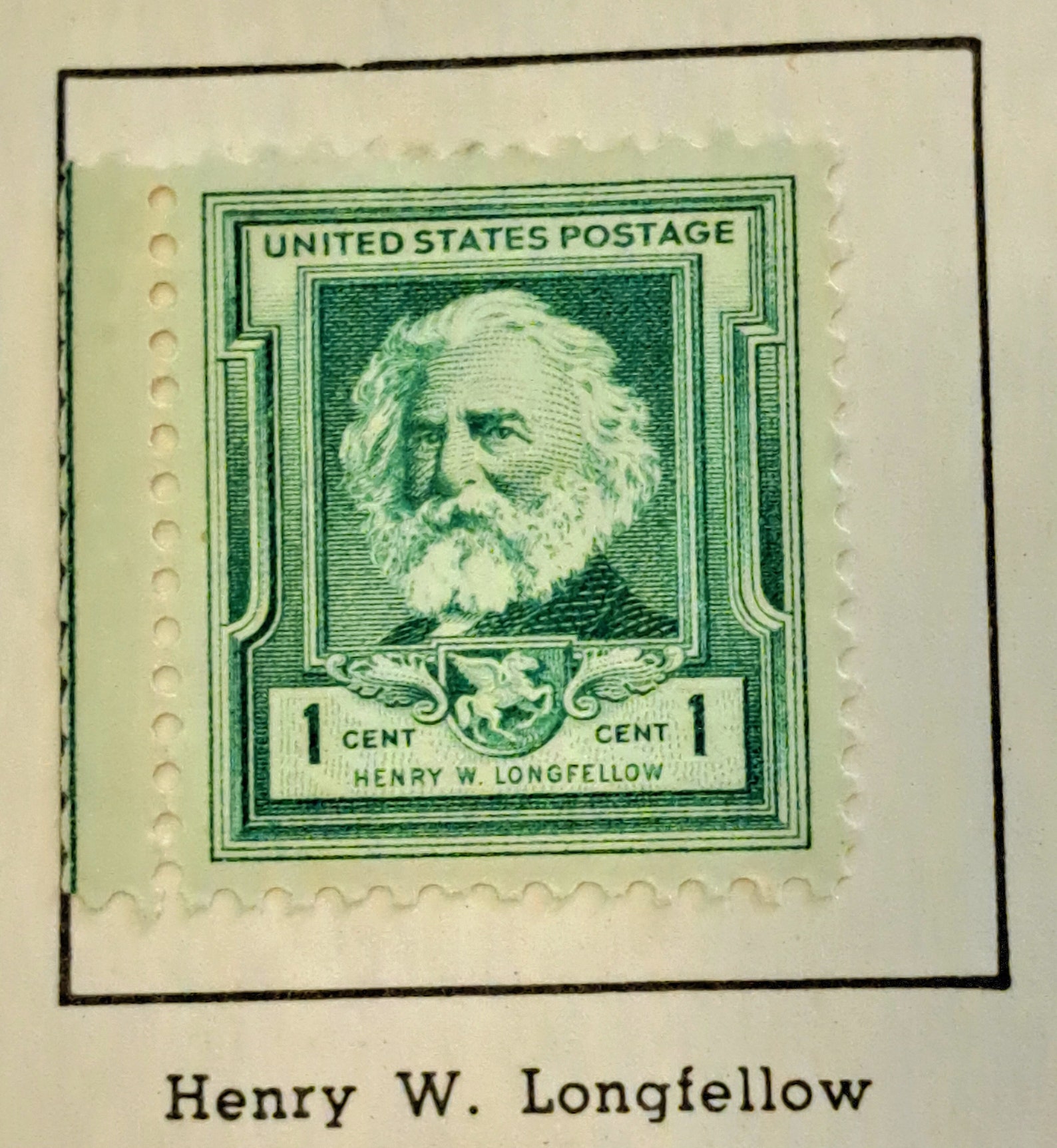 1940 Great Americans Postage Stamp Series Authors & Poets - Etsy