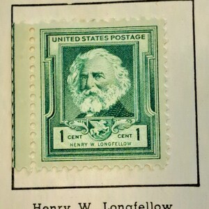 1940 Great Americans Postage Stamp Series - Authors & Poets - Etsy