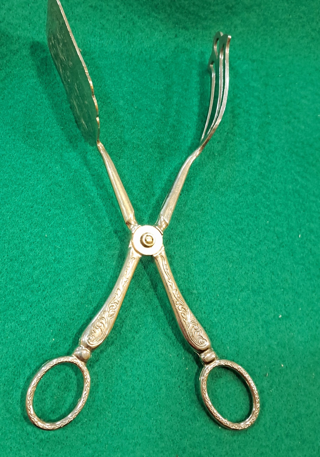 Vintage Raimond Italy Ornate Silverplate Tongs 8.5" - Etsy
