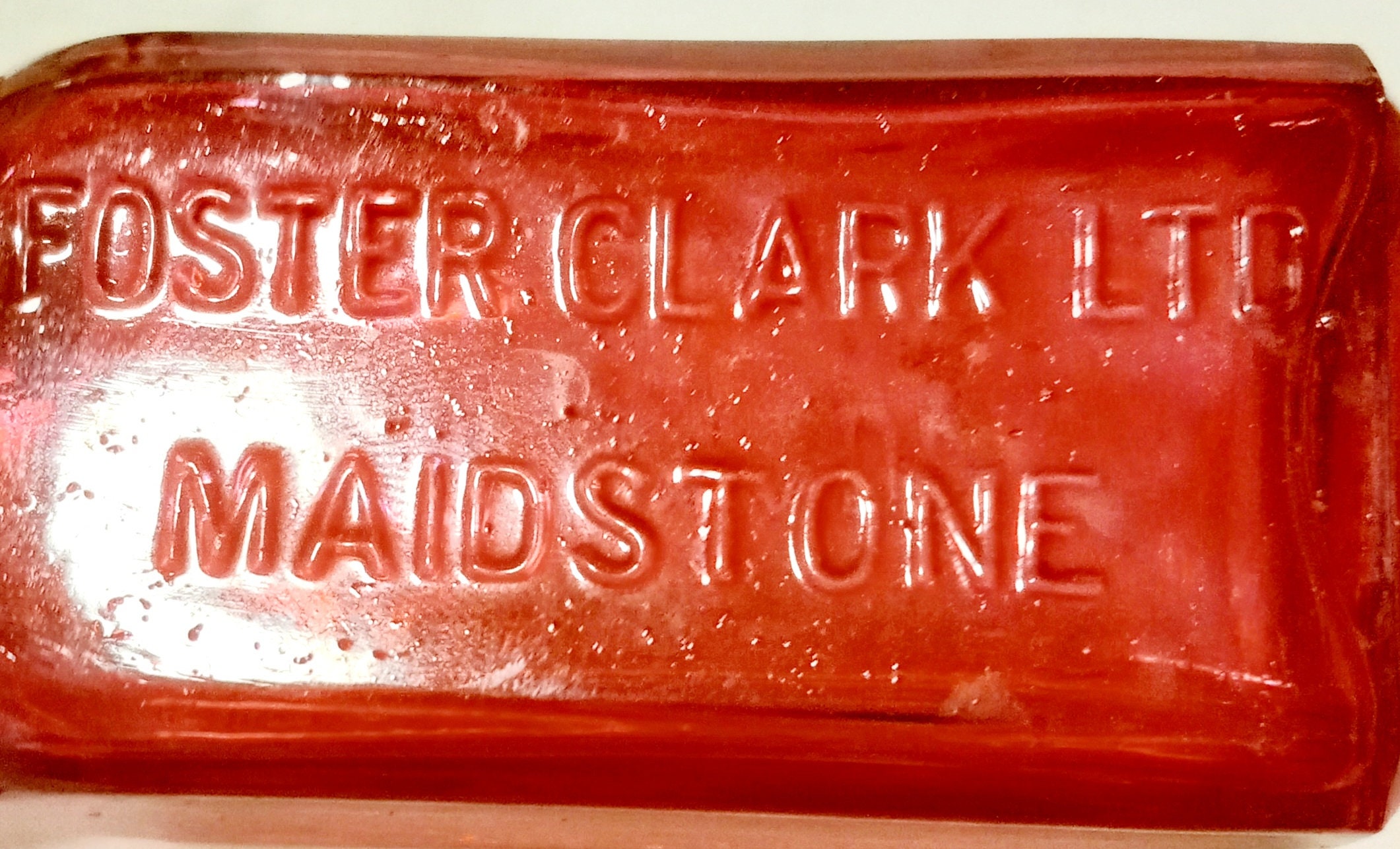 Very Rare Ruby Red Foster Clark Eiffel Tower Lemonade Bottle 4" - Etsy