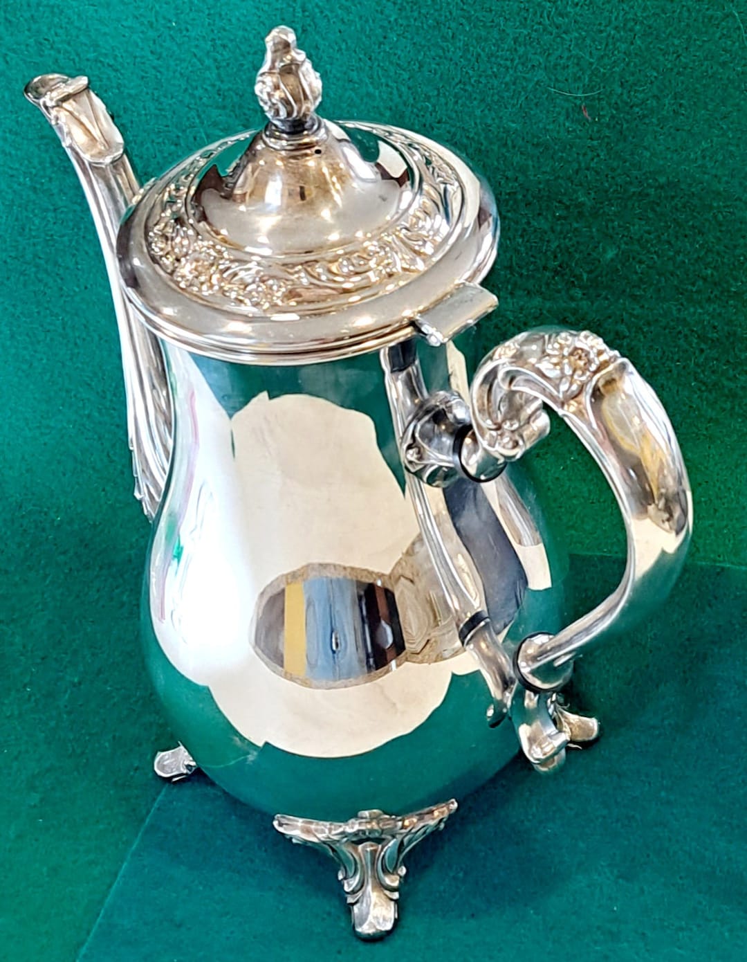 Vintage Wm Rogers Footed Silverplate Coffee/tea Pot 10.5" - Etsy