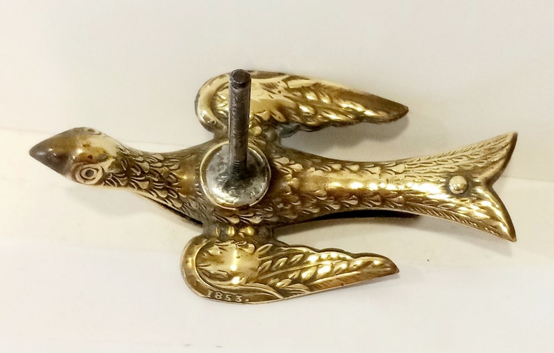 Funny Little Vintage Brass Bird Desk Organizer for Phone Messages - Etsy