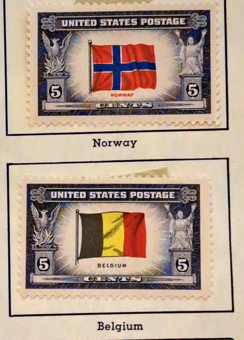 Commemorative Postage Stamp Set Of1 13 WWII Overrun Countries - Etsy