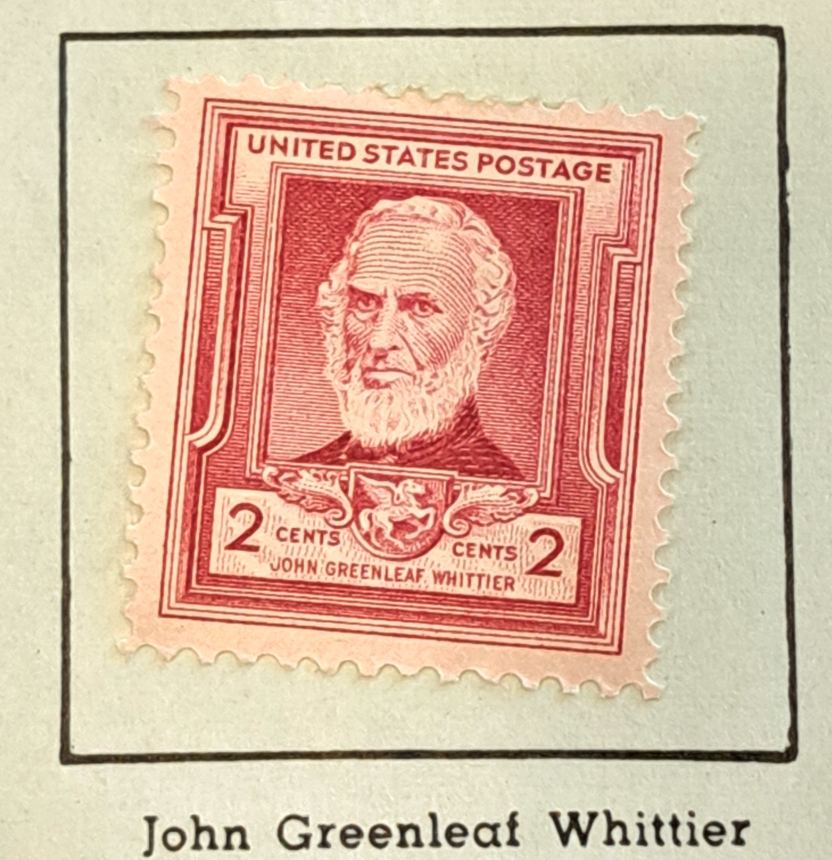 1940 Great Americans Postage Stamp Series - Authors & Poets - Etsy