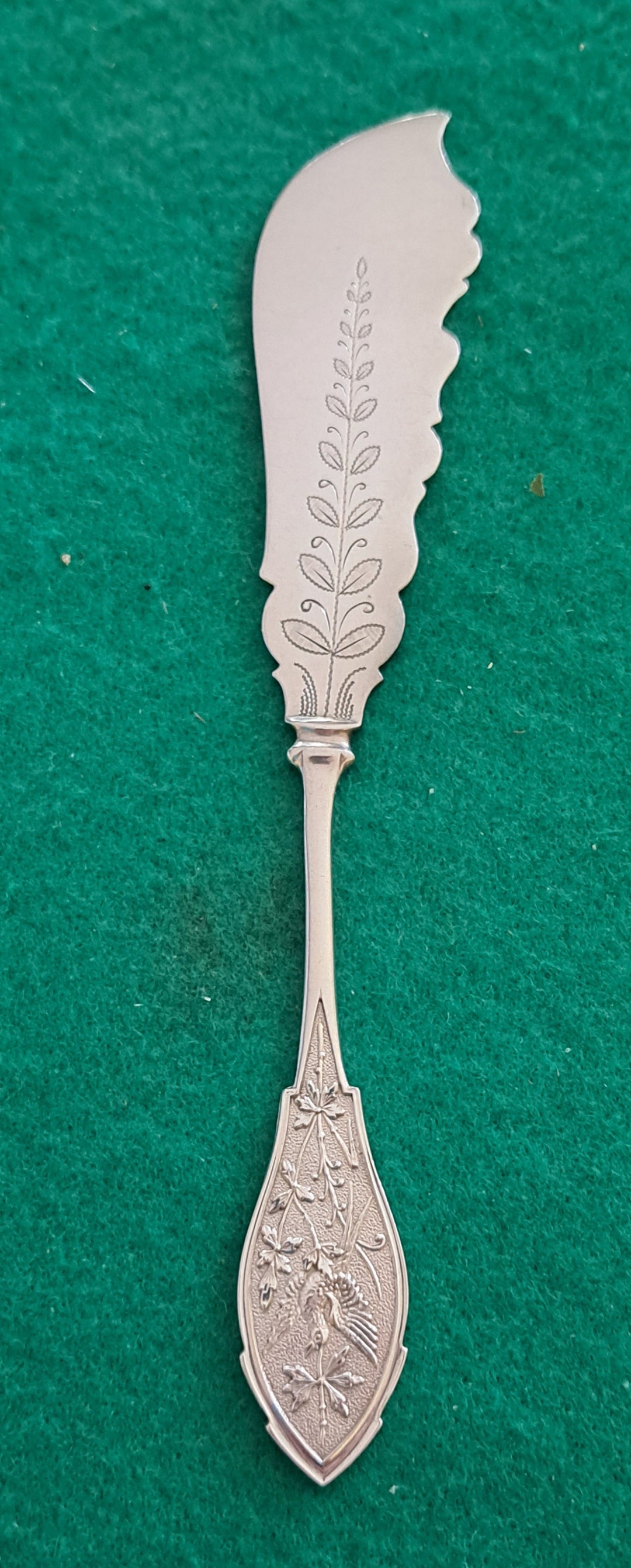 Vintage Fancy Master Butter Knife 6.5" Wood & Hughes Sterling Silver ...
