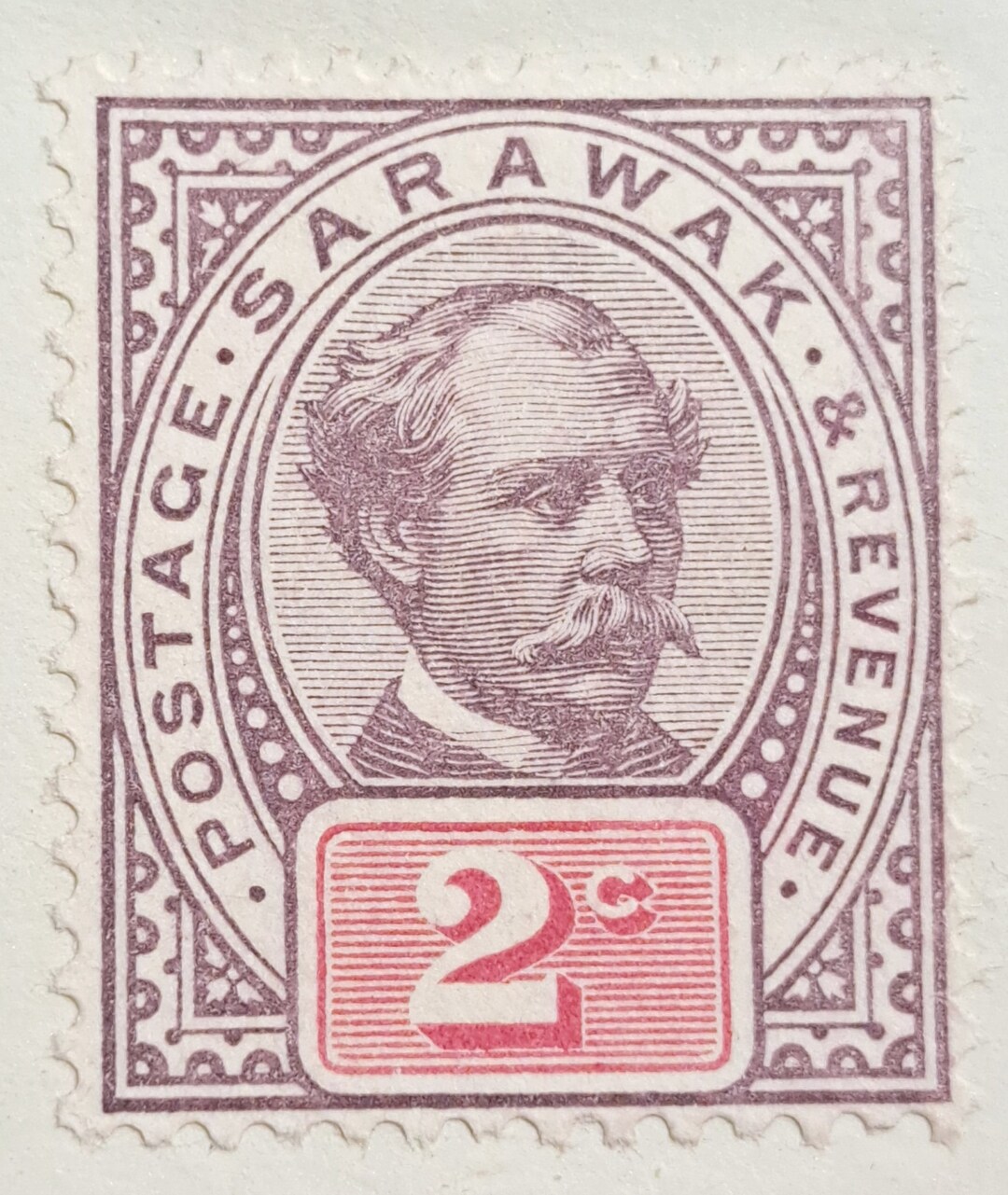 Vintage Stamp Malaya Sarawak 1890s 2c Sir Charles Johnson Brooke - Etsy