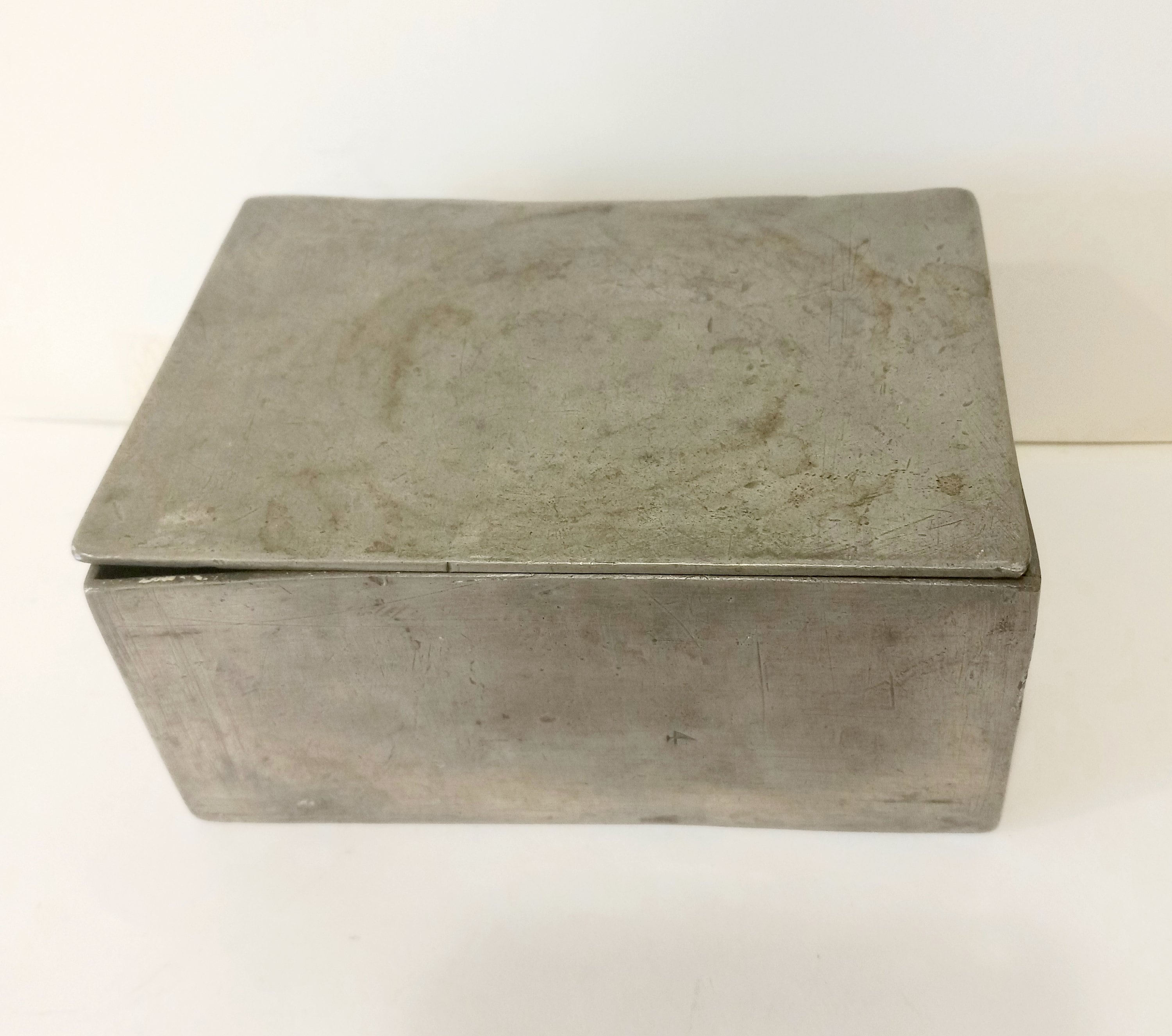 Vintage Pewter Rectangular Box With Hinged Lid 4 3/4", Late 1700s - Etsy